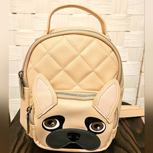 Betsey Johnson | Bags | Betsey Johnson Mini Backpack French Bulldog ...